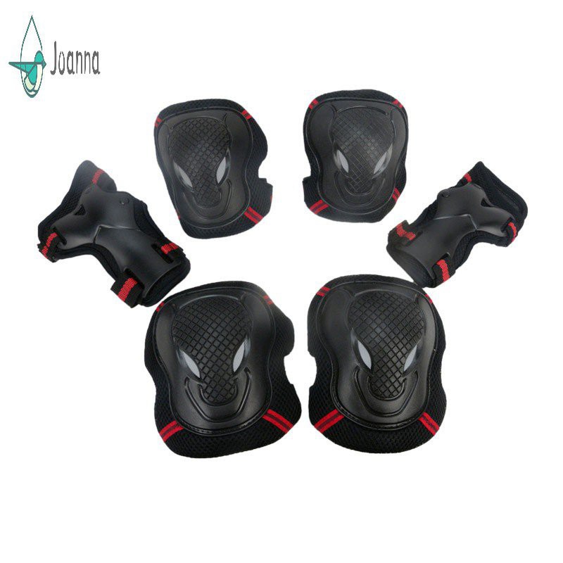 1d1n 6Pcs/Set Skating Skateboard Roller Blading Elbow Knee Wrist Safety ...