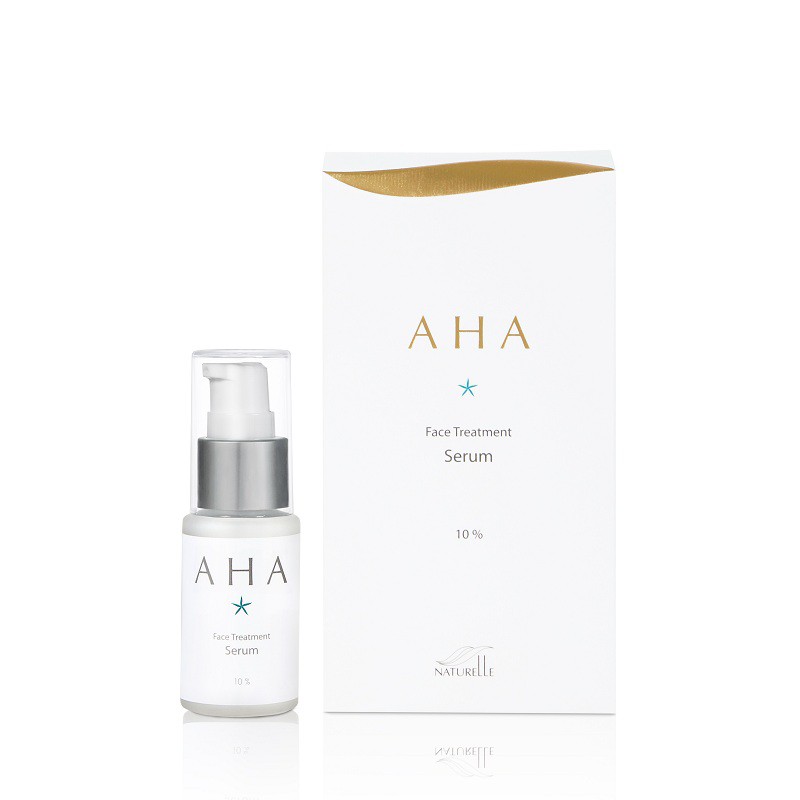 Naturelle AHA Face treatment serum 10 % เอเอชเอ เซรั่ม 10 ml 1 ขวด ...
