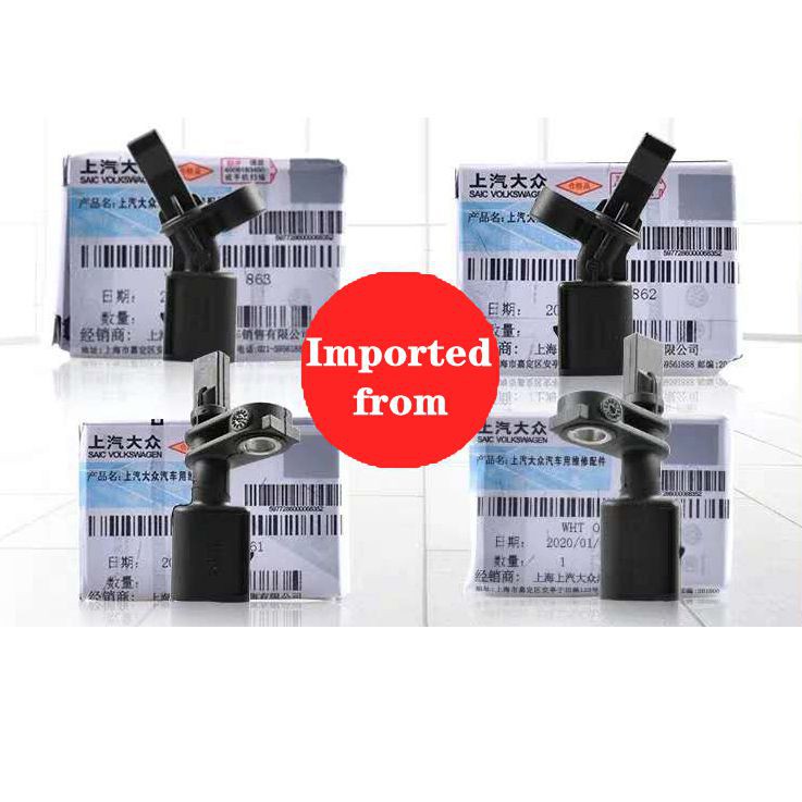 4Pcs Front Rear LR ABS Wheel Speed Sensor For Volkswagen Polo Golf For ...