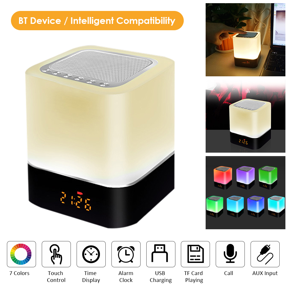 Ready Led BT Speaker Multifunctional Touching Night Light Intelligent ...