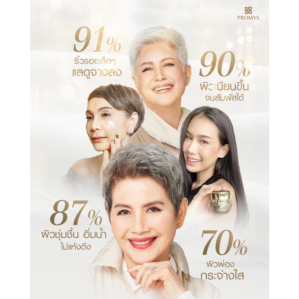 Promys (พรอมมิส)ครีมนางพญา คุ้ม 2 กระปุก จัดการริ้วรอยตรงจุด ฟรี โฟม ...