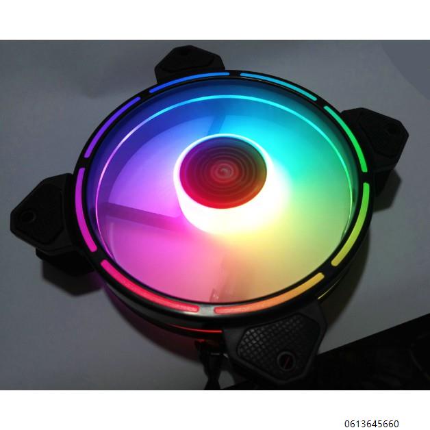 พัดลมคอม RGB เปลี่ยนไฟได้ เป็นแบบ 6 PIN รุ่น Coolmoon (แบบH) 1 ตัว ...