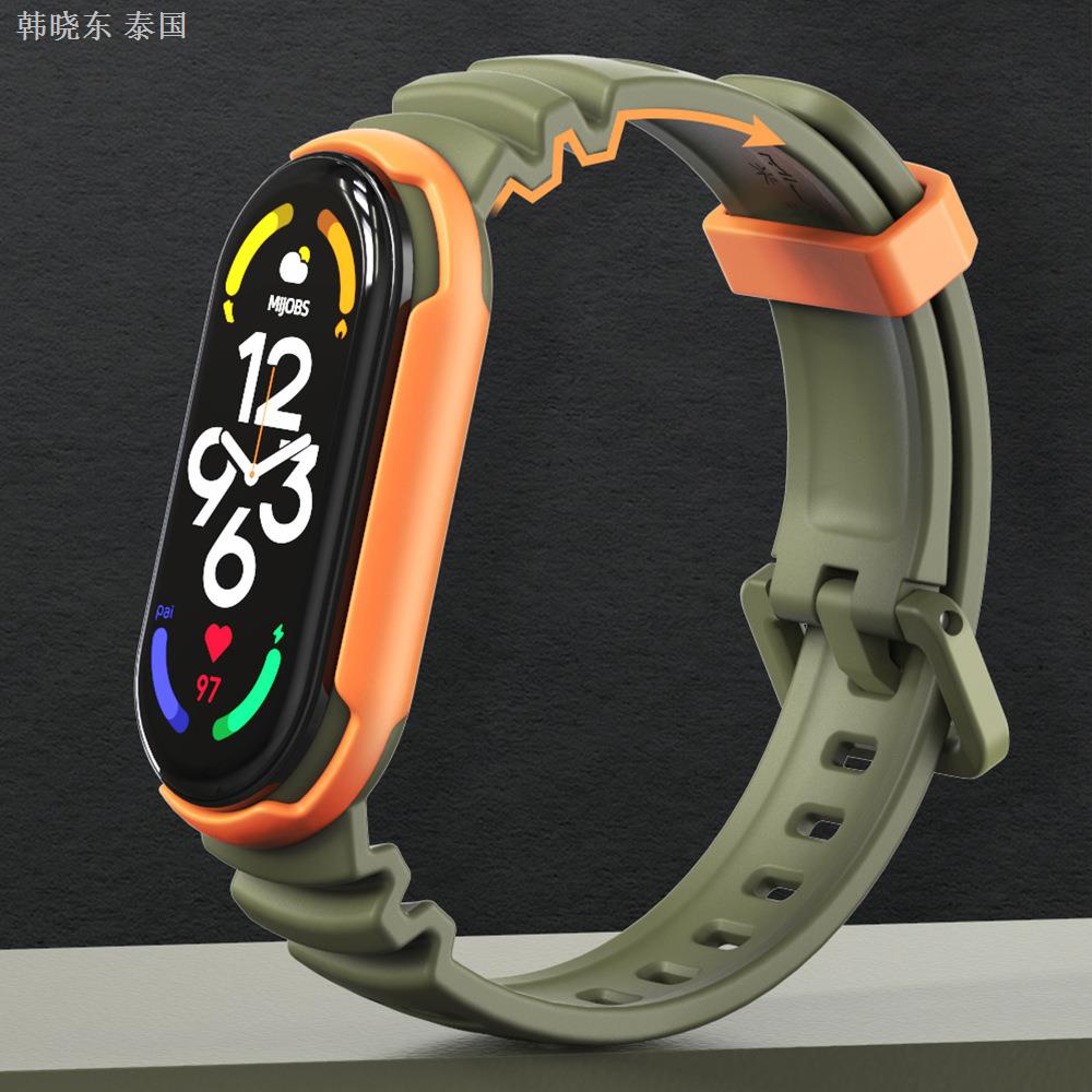 Mibus สายนาฬิกาข้อมือ สองสี สําหรับ millet band 7 strap 6 5 NFC ...