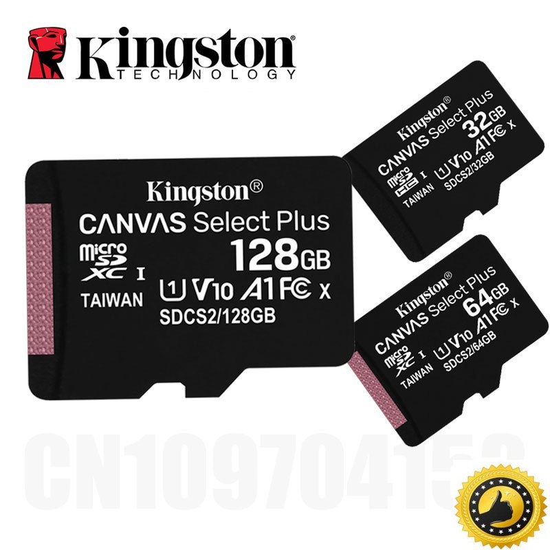Kingston Memory Card Micro SD Card Class 10 100MB/s 256GB 128GB 64GB 32GB 8GB TF Card+ Adapter ...