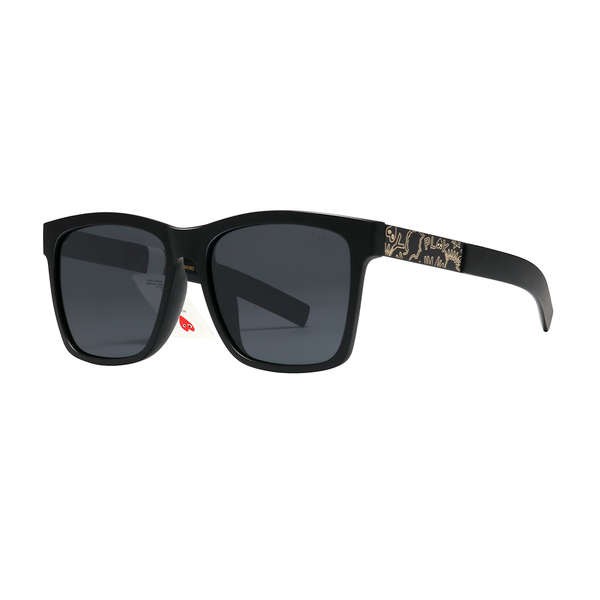 Chuan Jiuf eililing สแควร์กล่องขนาดใหญ่ขอบสายตาสั้นแว่นตาโพลาไรซ์ผู้ชาย ...