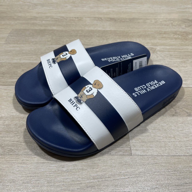 ในสต็อกจัดส่งที่รวดเร็ว BHPC slip-on sandal (whitebluebear3)รองเท้าแตะ ...