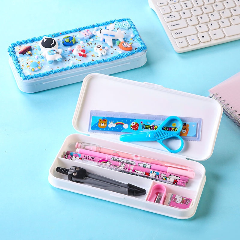 Handmade DIY Cream Glue Boys and Girls Pencil Case Childrens Stationery ...