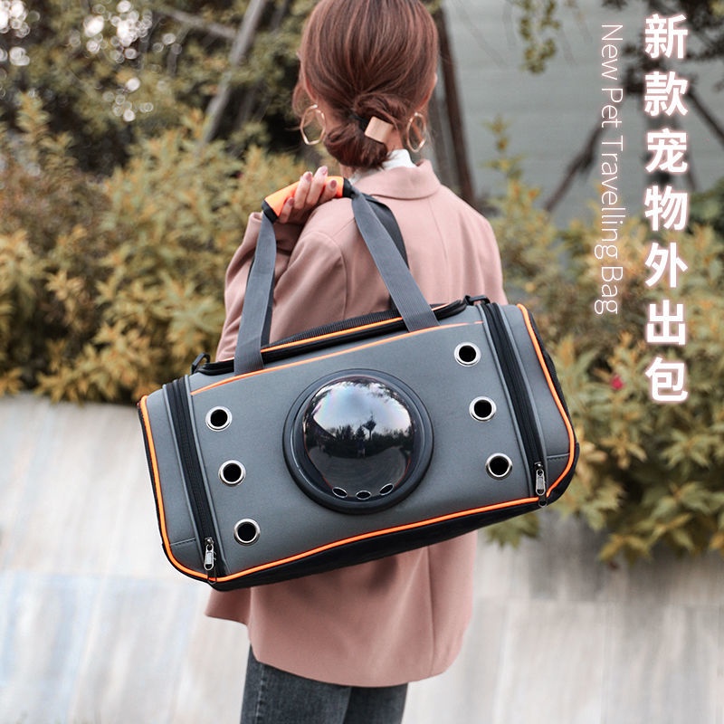 กระเป๋าใส่แมว กระเป๋าใส่สัตว์เลี้ยง cat dog go out breathable messenger ...