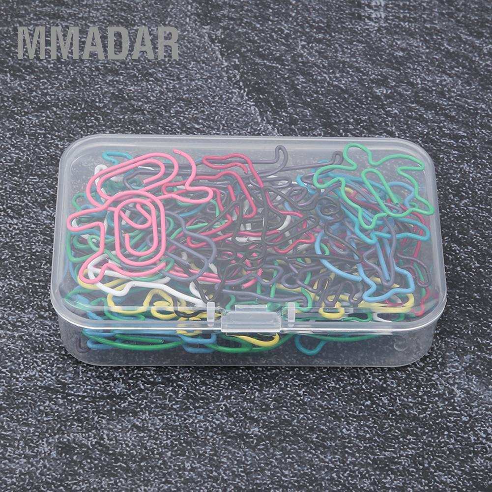MMADAR 60pcsbox 12 Kinds Cute Animal Shaped Paper Clip Memo Note Clips ...