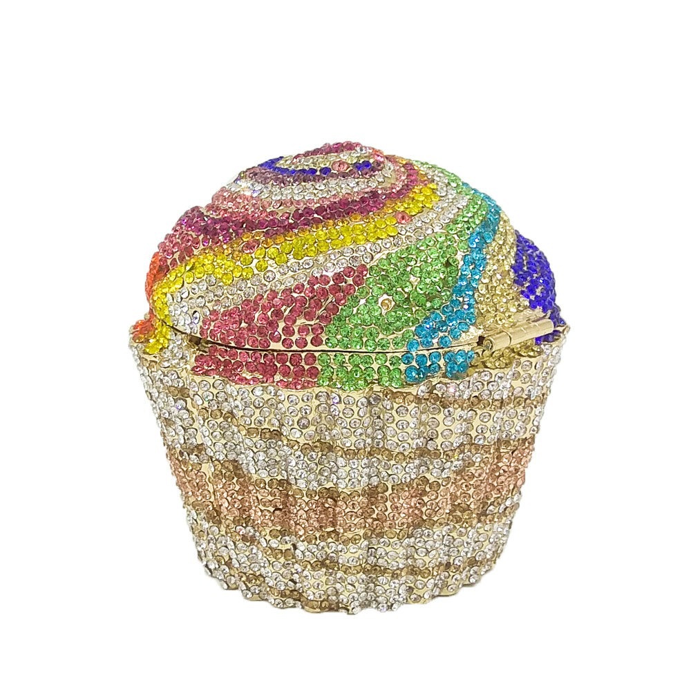 Bag for Women 2022 Bags Women Mini Cupcake Clutch Evening Bags Crystal ...