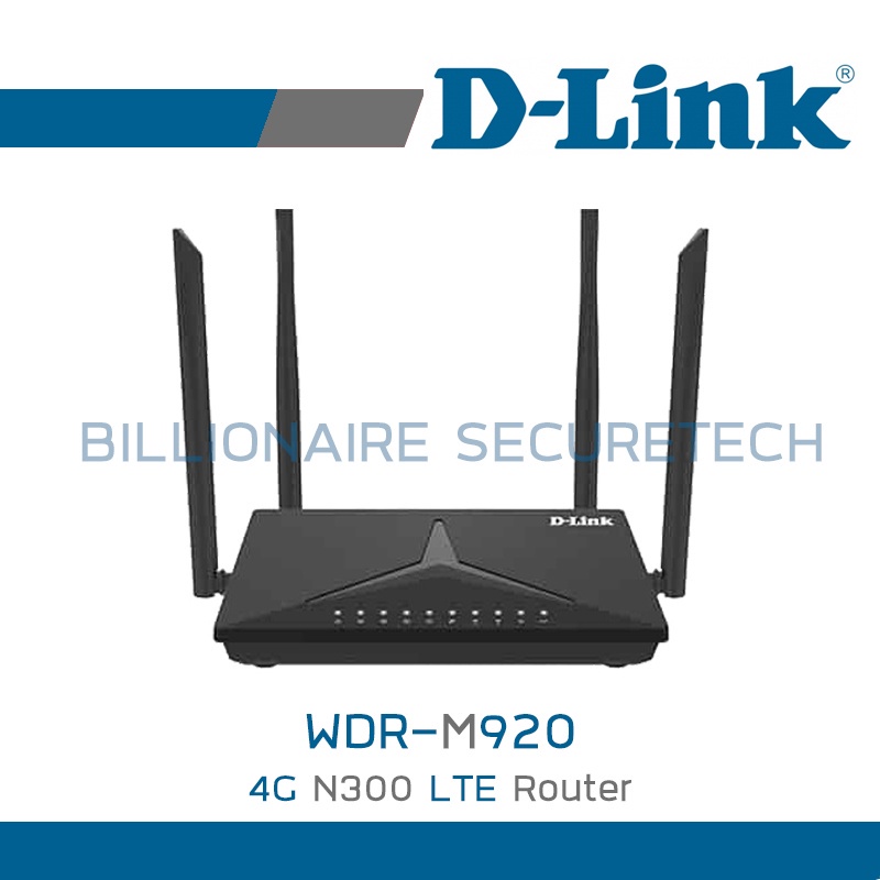 D-LINK DWR-M920 4G N300 LTE Router BY BILLIONAIRE SECURETECH ...