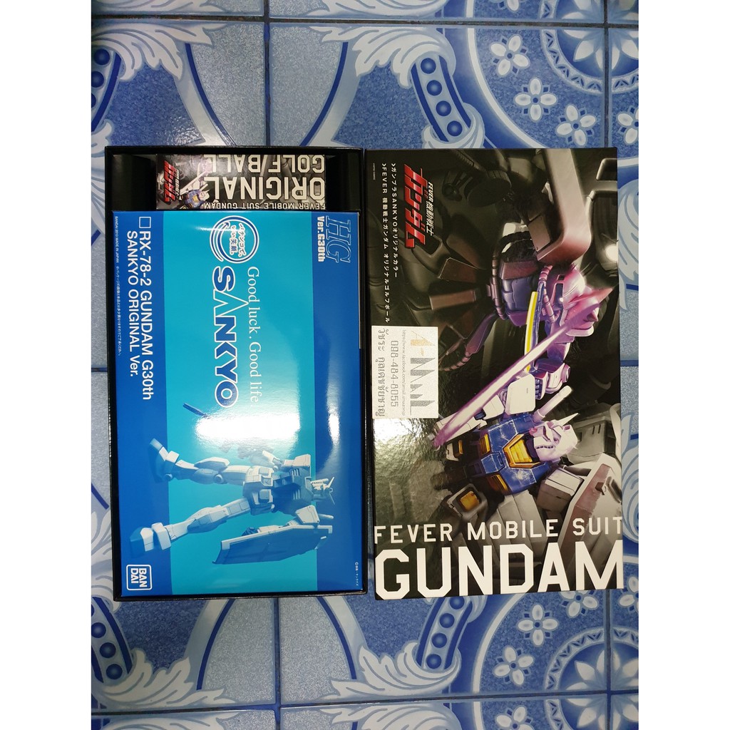 HG 1/144 RX-78-2 Gundam G30th Sankyo Original Ver. + Golf Ball 2200 บาท | Shopee Thailand