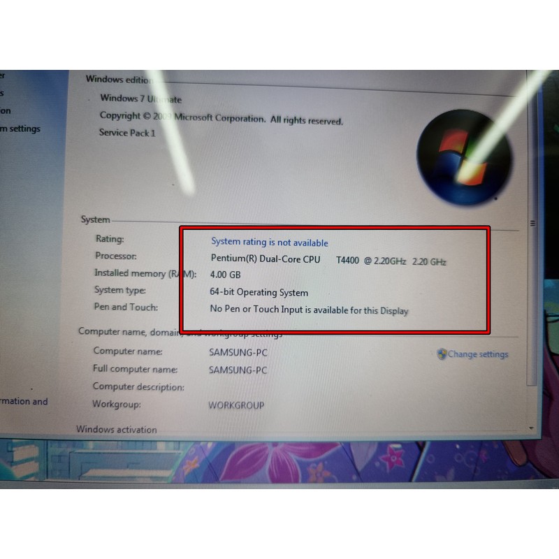 ขาย Notebook SAMSUNG R428 Pentium T4400 RAM 4 HDD 320 มีการ์ดจอ มือ2 ...