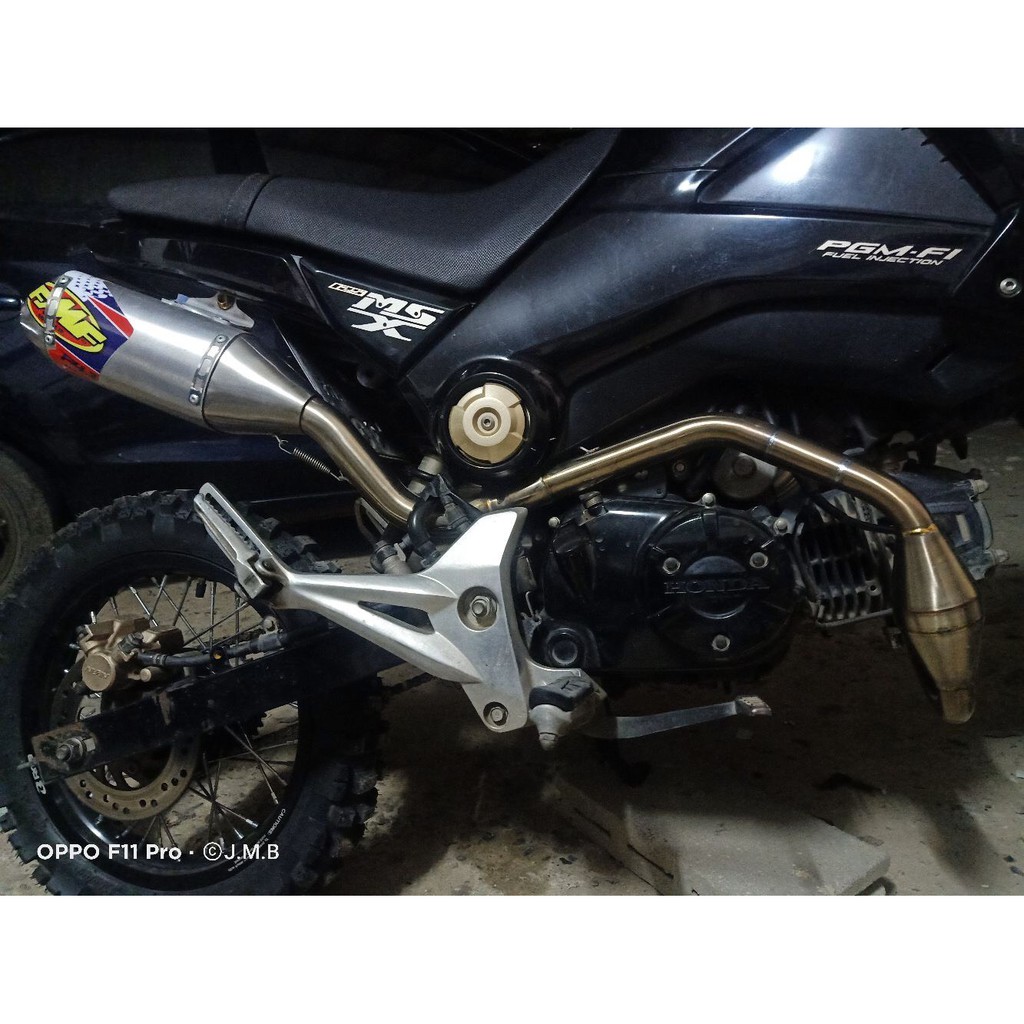 ท่อสูตร ท่อแต่ง ท่อวิบาก Exhaut สำเนา FMF สำหรับ KAWASAKI KSR 110 / HONDA MSX/ HONDA SONIC ...