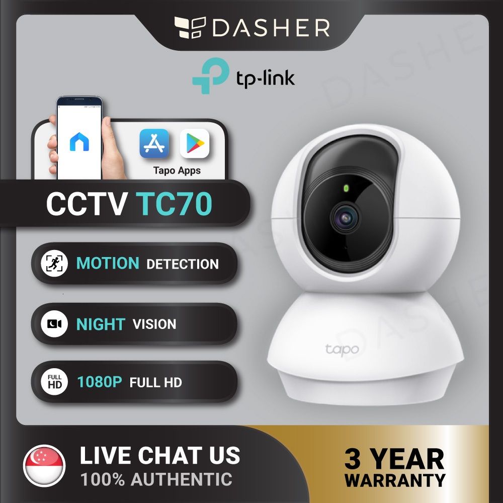 Original TP-Link TC70 1080P Full HD IP Camera 360 Pan 114 Tilt Wireless ...