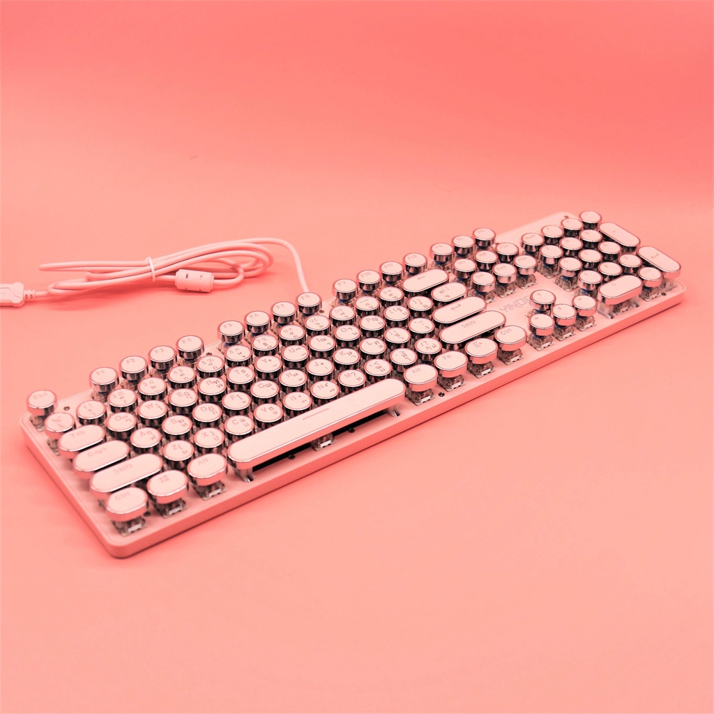 Pink SeriesThaiEng คีย์บอร์ดเกมมิ่ง ZK-4 USB คีย์บอร์ด LED คีย์บอร์ด ...