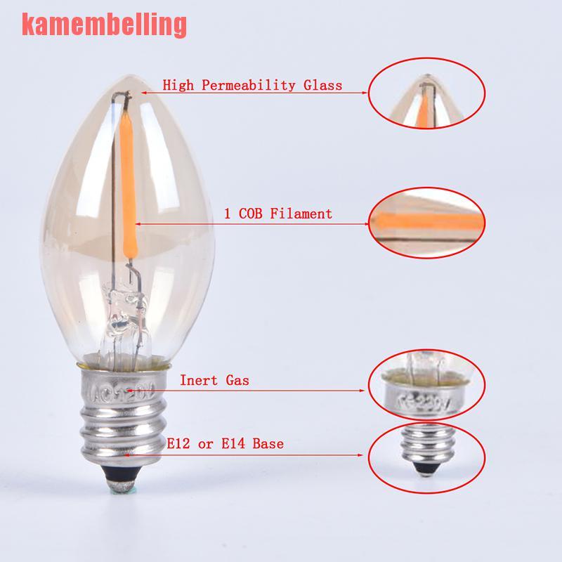 ( Lling ) หลอดไฟ Led E14 / E12 C7 0 . 5 W สําหรับตกแต่งโคมไฟระย้า - kamembelling.th - ThaiPick