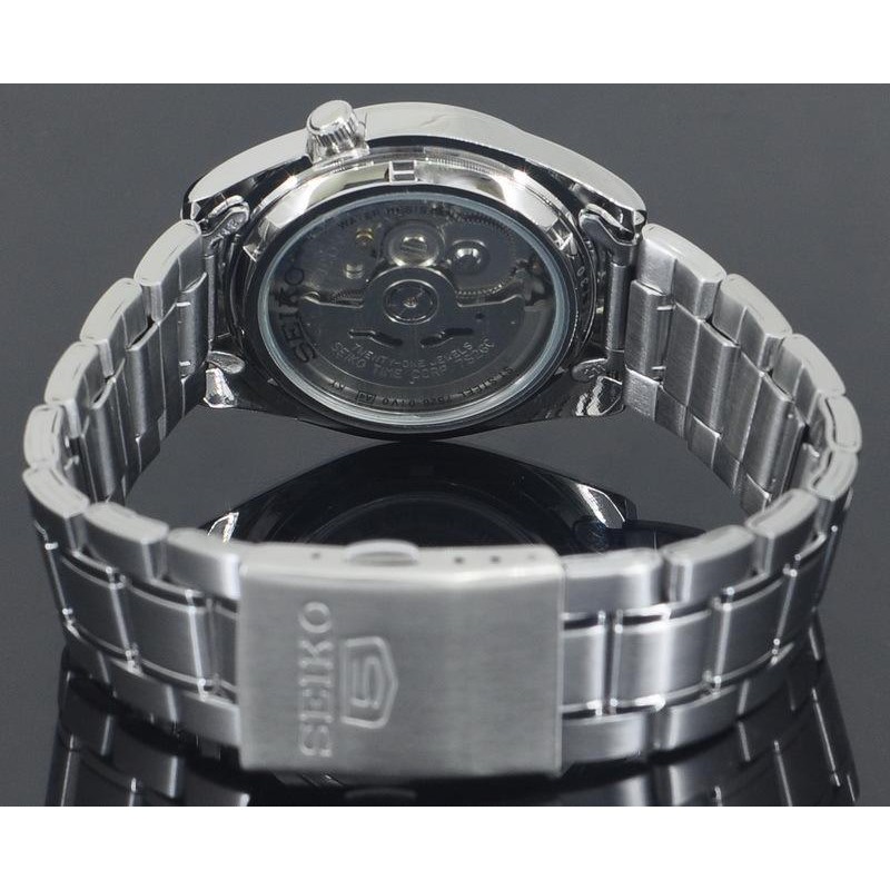 SEIKO 5 Automatic รุ่น SNKL55K1 นาฬิกาข้อมือผู้ชาย สายแสตนเลส หน้าปัดสี ...