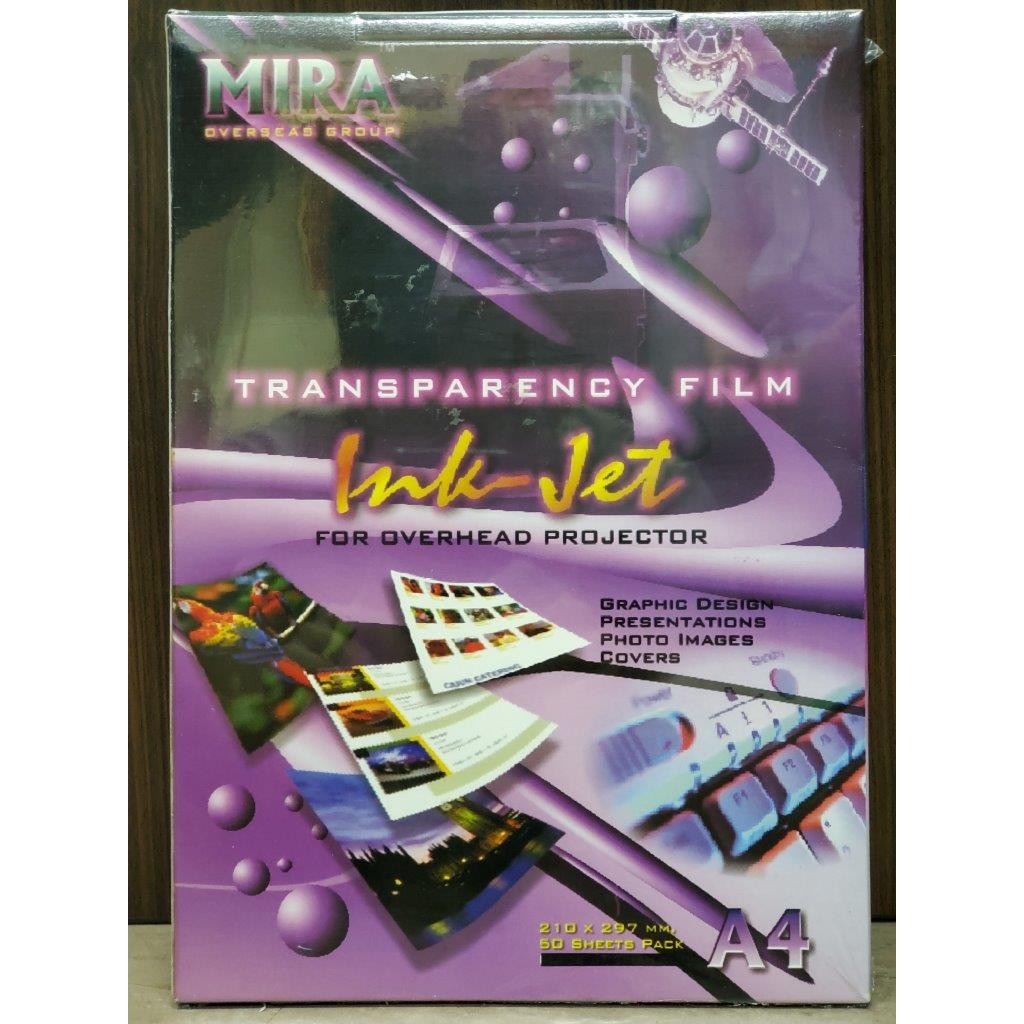 MIRA Transparency Film A4 Inkjet Printer for Overhead Projector แผ่นใส ...