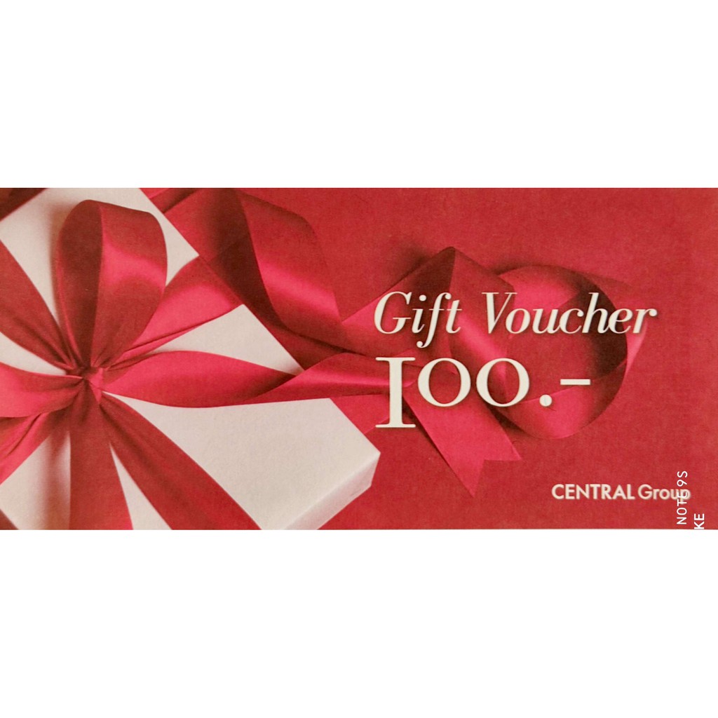 บัตรกำนัลเซ็นทรัล กรุ๊ป 100 บาท Central Group Gift Voucher 100 Baht | Shopee Thailand