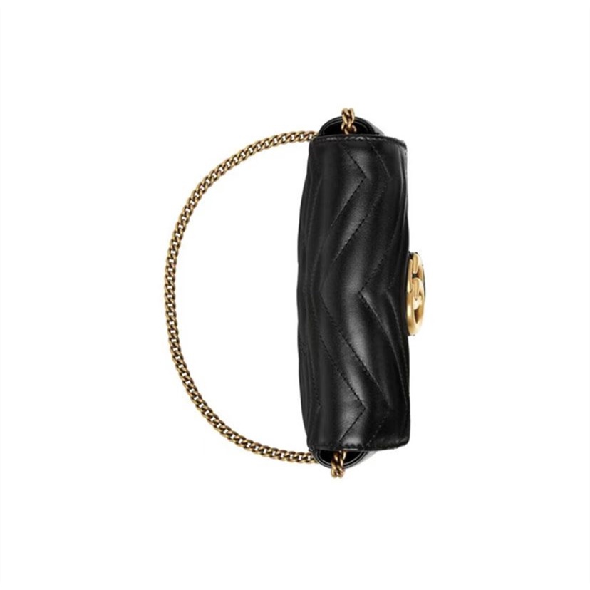 100 Genuine GUCCI GGMarmont Logo Shoulder Crossbody Bag 476433-DSVRT ...