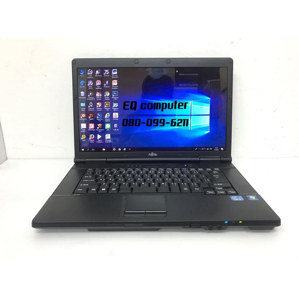 NOTEBOOK FUJITSU Core i3 ทำงานเล่นเน็ตกราฟฟิกออกแบบเล่นเกมส์ออนไลน์ล ...