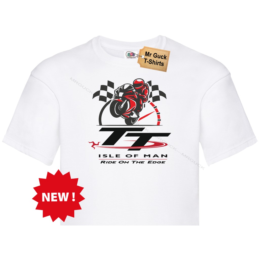 เสื้อยืด ผ้าฝ้าย พิมพ์ลาย Super Speed Tt Isle Of Man Racing Motorbike ...