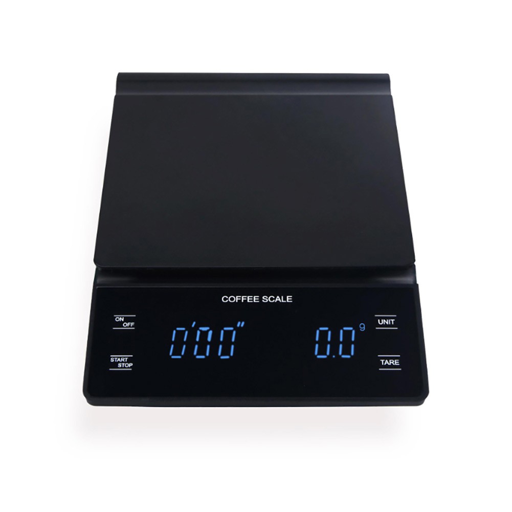 Electronic Scale With Timer 3kg/0.1g LED Digital Kitchen Coffee Scales ...