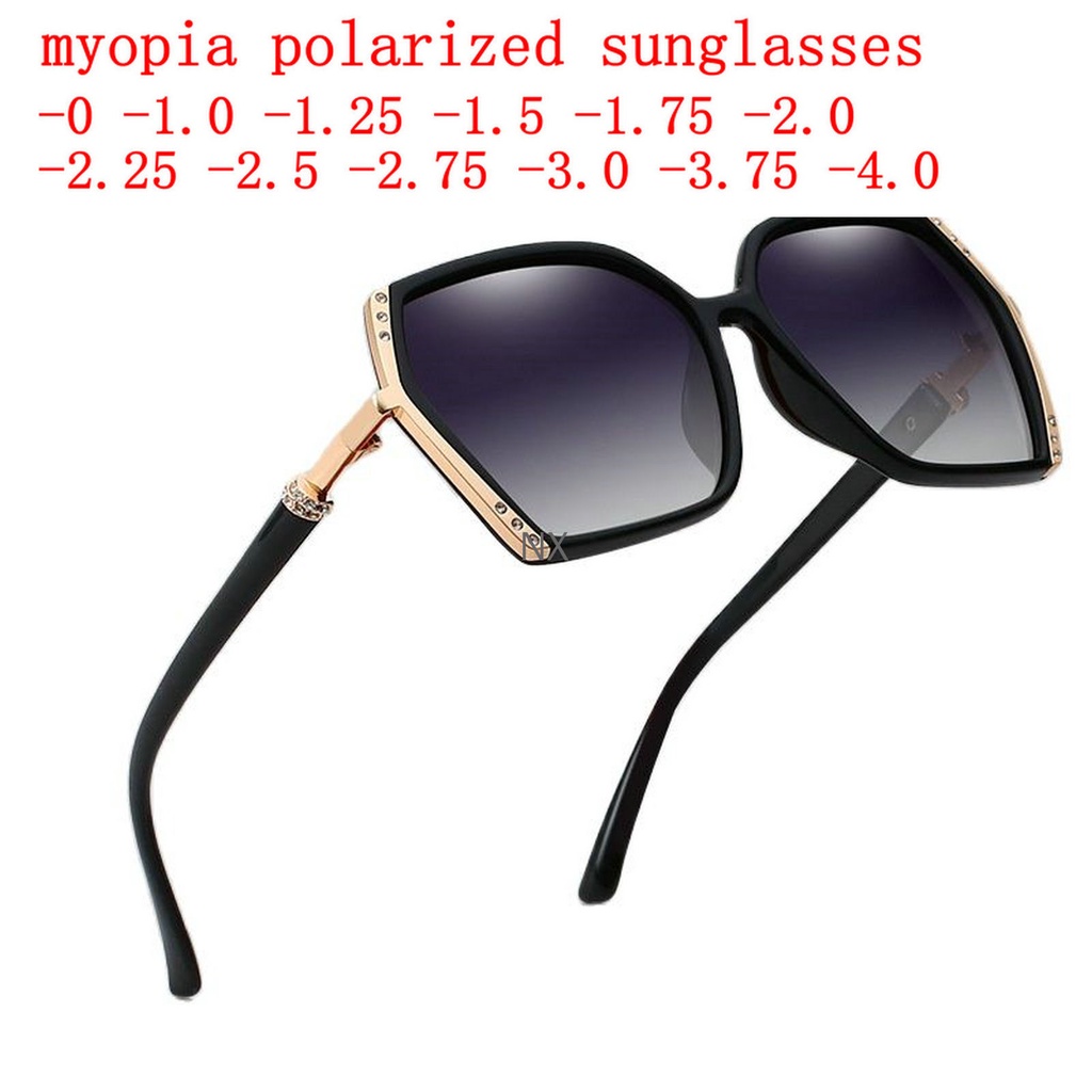 Oversize Frame Polarized Nearsighted Sunglasses Glasses Myopia Glasses ...