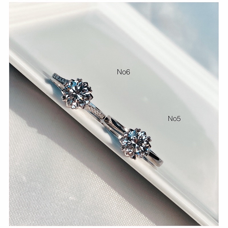 iam silver925แหวนเงินแท้ชุบทองคำขาว(เซต1) - iam.silver - ThaiPick