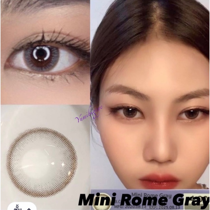 คอนแทคเลนส์ รุ่น Mini rome gray (Dreamcolor) มีค่าสายตาตั้งแต่ 0.00-5. ...