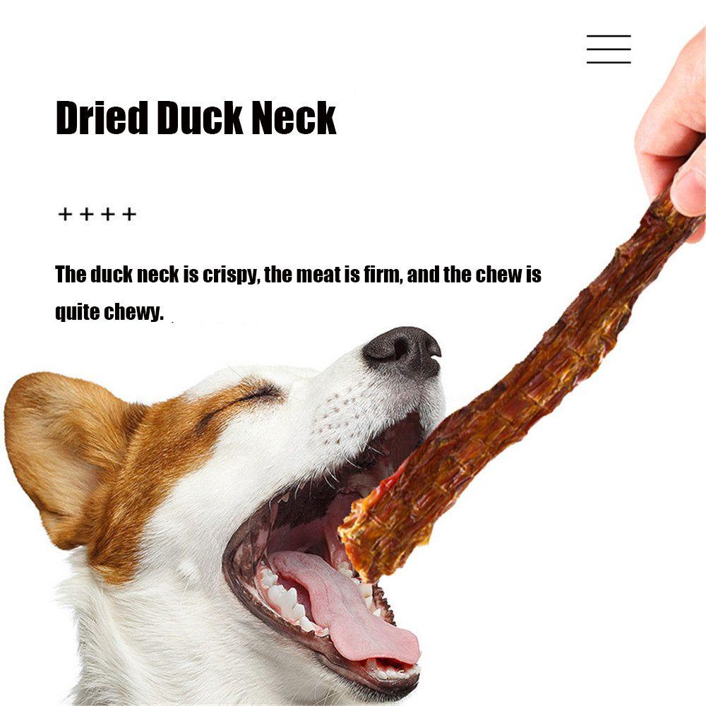 Jy1 2 ชิ้น เป็ดแห้ง คอเคี้ยว ฝึก ขนมสัตว์เลี้ยง สดใหม่ - jony2.th - ThaiPick