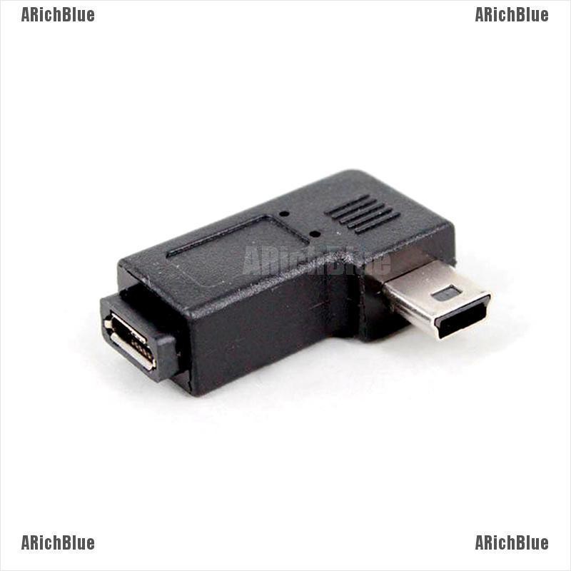 อะแดปเตอร์ arichblue 90 Degree Right Angle Mini USB Type A Male to ...
