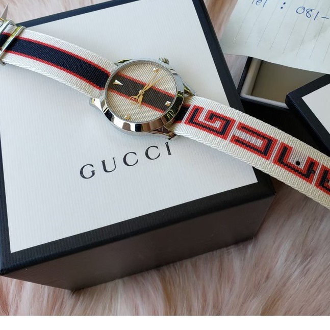 นาฬิกา Gucci G-Timeless YA1264071 ลายกุชชี่ - 50offbrandoutlet - ThaiPick