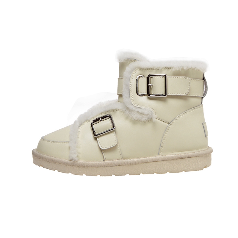 รองเท้าบู๊ทส์หนังขนสัตว์ระดับไฮเอนด์อบอุ่นสําหรับผู้หญิง - jsh_jh_kj.th ...