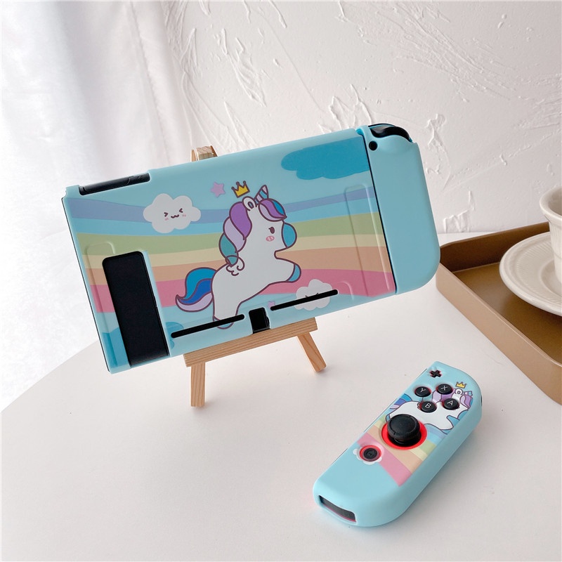 HOTสำหรับ Nintendo SWITCH V1V2OLED Unicorn Soft Case SWITCH อุปกรณ์ ...