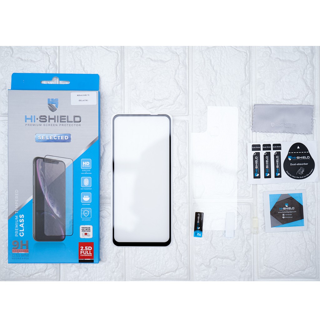 ส่งฟรีHI-SHIELD Selected ฟิล์มกระจก Realme Full Coverage 2.5D - hishieldofficialshop - ThaiPick