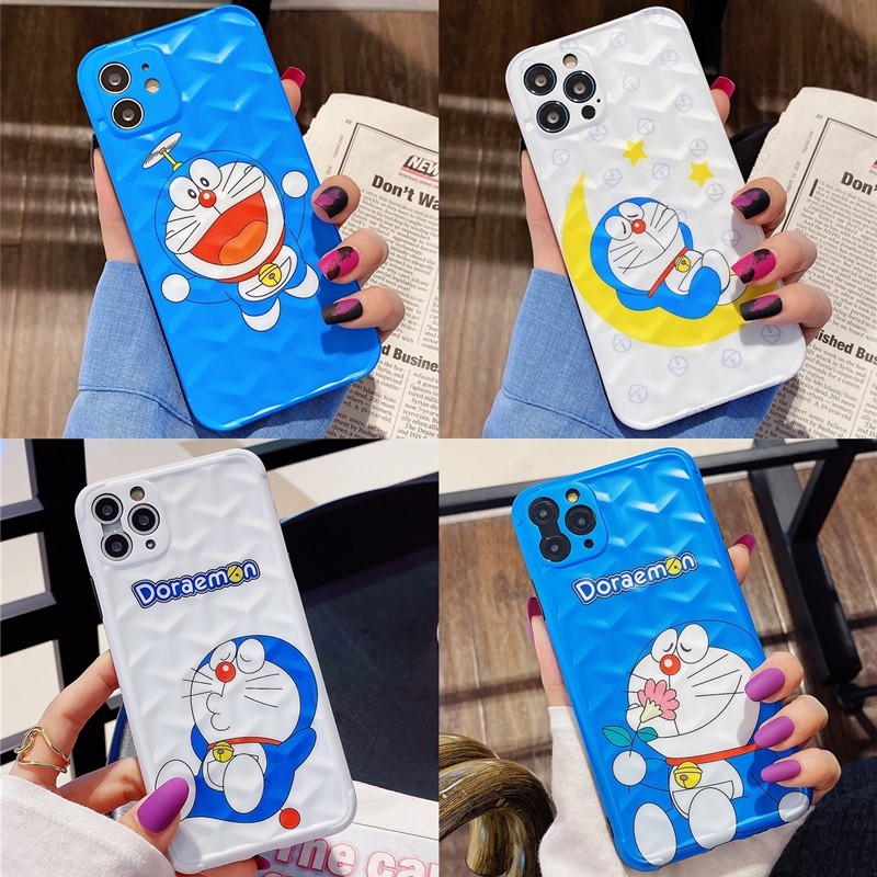 DORAEMON Y เคสโทรศัพท์มือถือลายดอกไม้โดราเอมอนน่ารักสําหรับ Iphone 12 ...