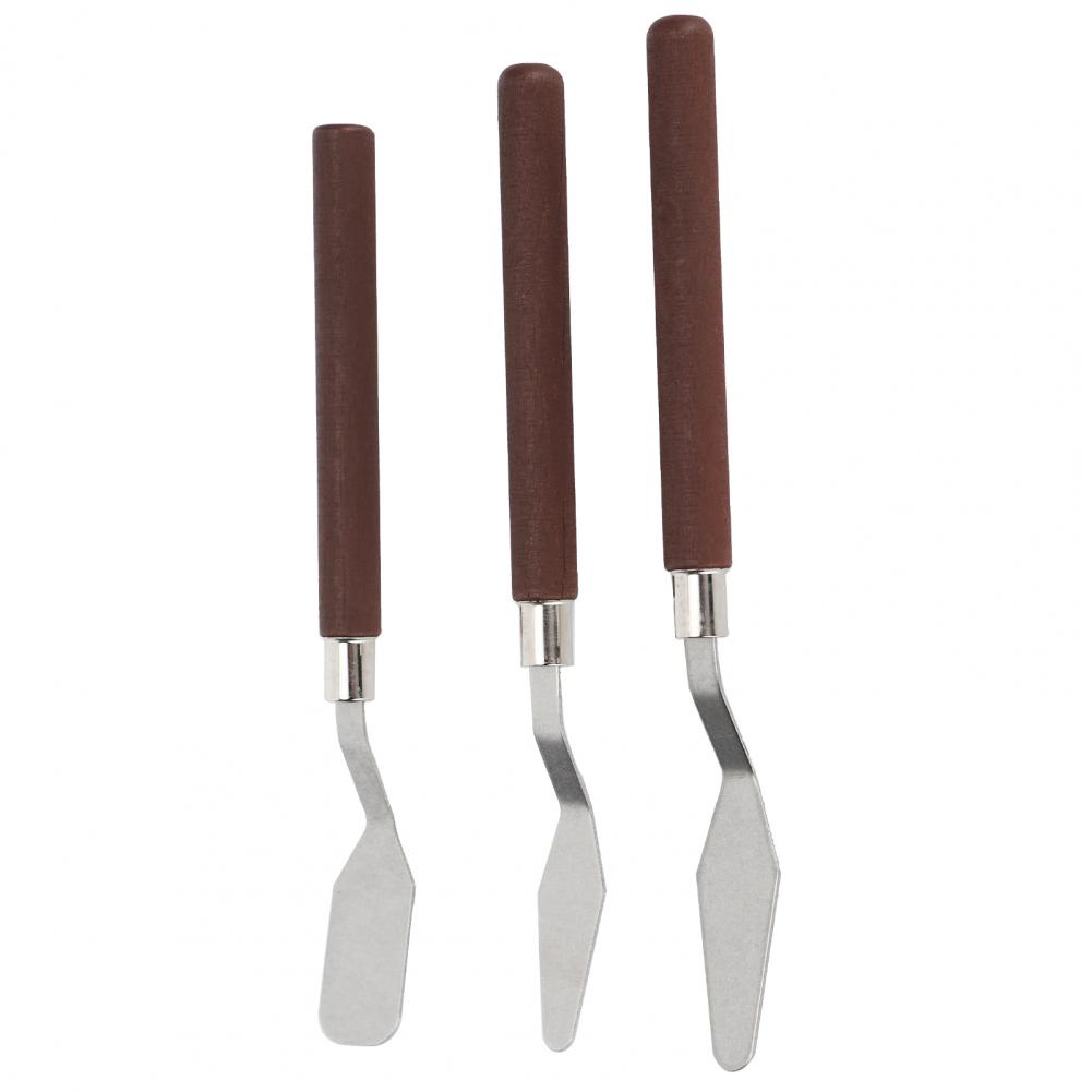 3X Knife Stainless Steel Spatula Painting Tool For Oil Painting Clay ...