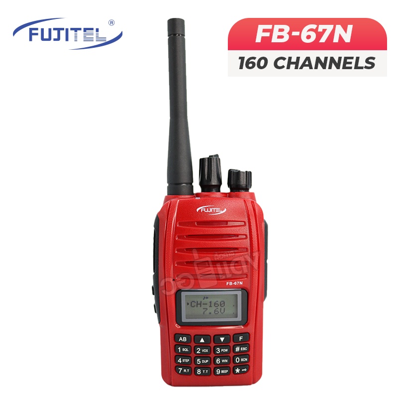 วิทยุสื่อสาร Fujitel FB-67N ส่งฟรี ถูกกฏหมาย กันน้ำ สแตนบาย 2 ช่อง มีตรากสทช. จดใบอนุญาตได้ ...