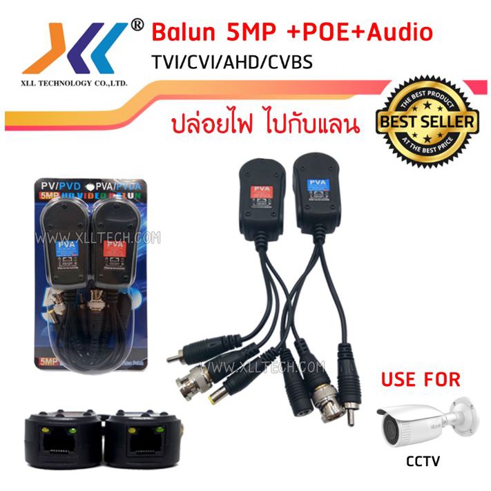 บาลัน Balun กล้องวงจรปิด รุ่น HB-U48400 - jspsecurityshop - ThaiPick