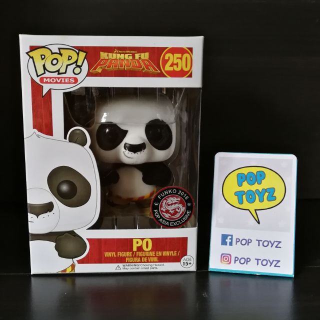 FUNKO POP KUNG FU PANDA PO 250 กังฟูแพนด้า แบบขนกำมะหยี่ แถมกล่องใส มี ...