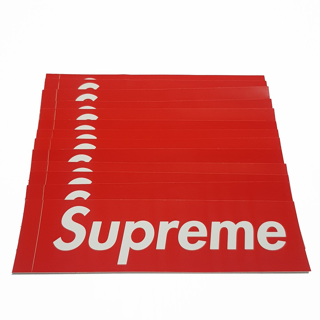 สติกเกอร์ Supreme Box Logo Sticker ของแท้จาก Supreme (1แผ่น) | Shopee ...