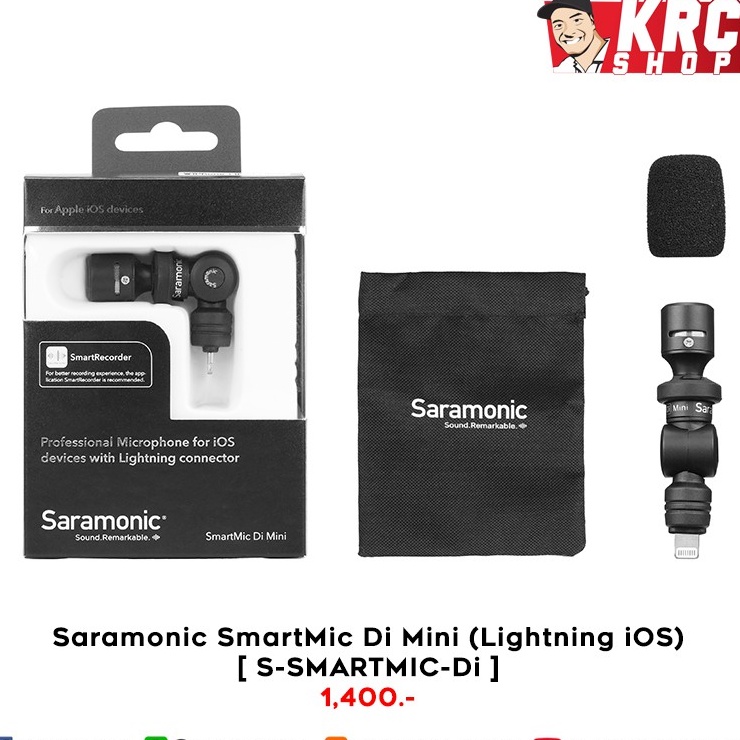 HOT ขายดี รุ่นใหม่ ศูนย์ไทย ไมค์มือถือ iPhone ไมค์ไลฟ์สด Saramonic ...