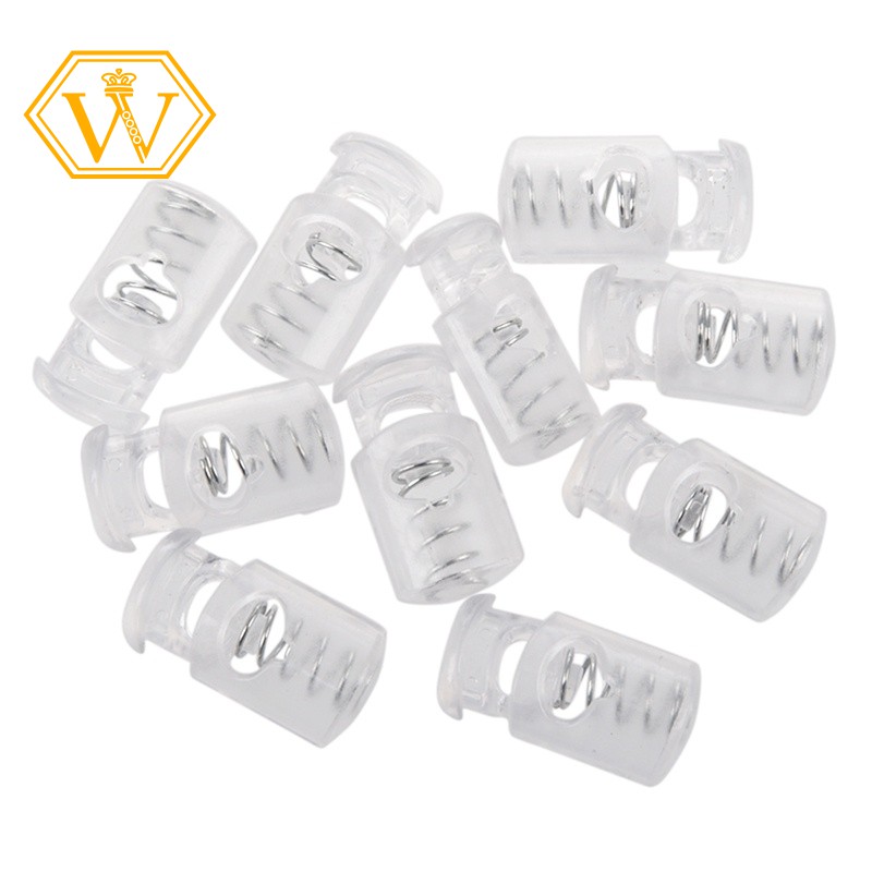 Stock????10 pcs 7 mm, 1 hole, rope cord stopper end spring fastener ...
