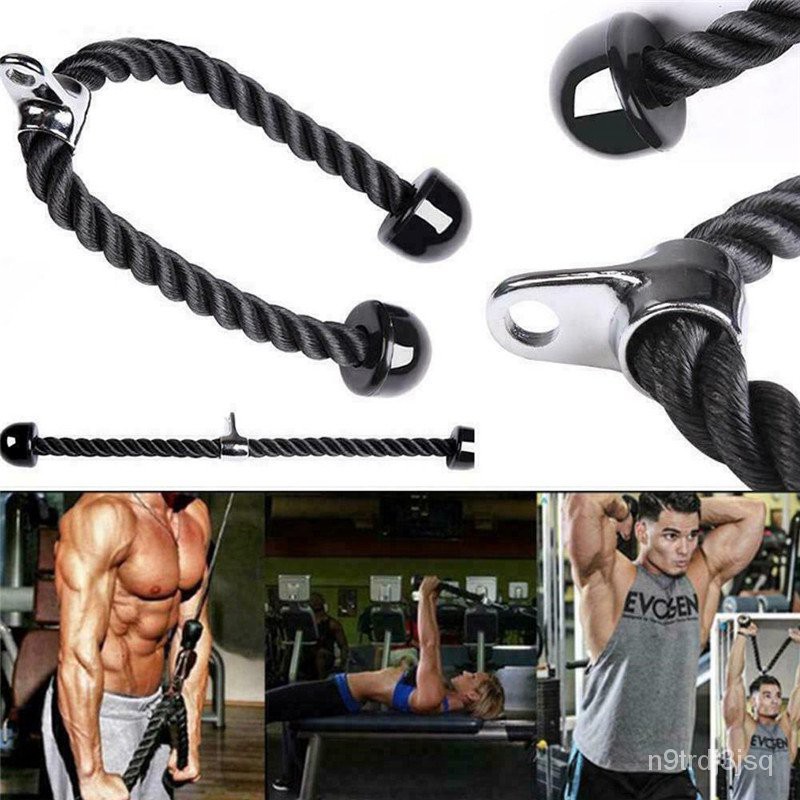 Tricep Rope Push Pull Down Cord For Bodybuilding Exercise Gym Workout ...
