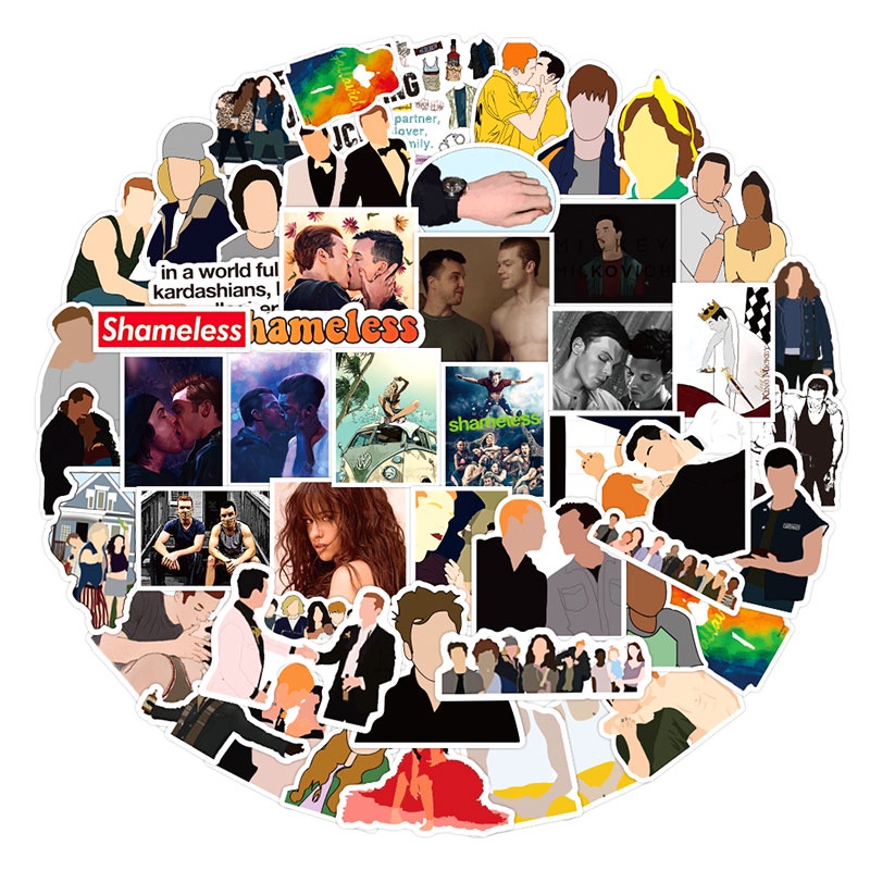 103050csack Classic TV Show Shameless Stickers For Notebook Motorcycle ...