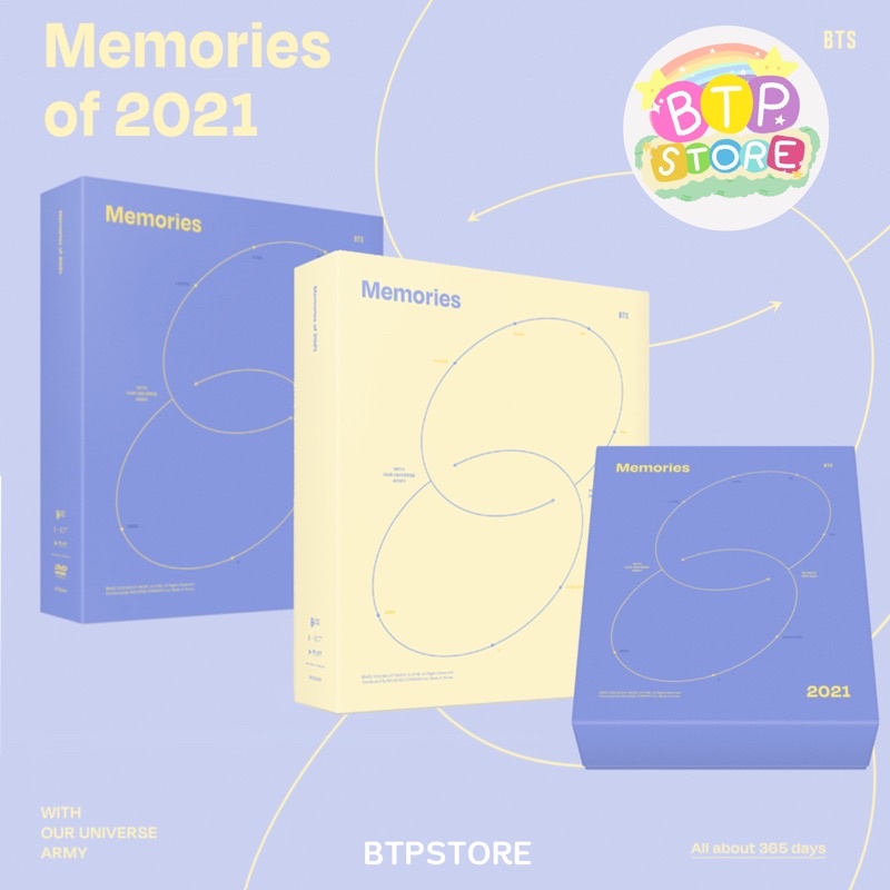Pre Order BTS 2021 Memories DVD Blu-ray Digital Code มีของแถม weverse ...