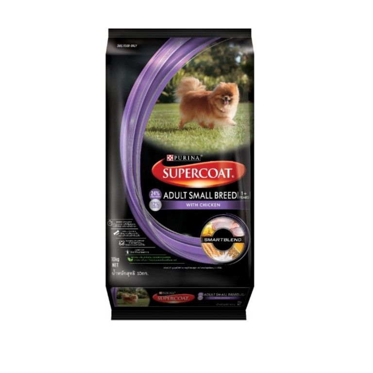 อาหารสุนัข SUPERCOAT 8-10 KG. ซุปเปอร์โค้ท สุนัขโตปริมาณ 10 kg สุนัขพันธุ์เล็ก 8 kg - m1ekv7qjq2 ...
