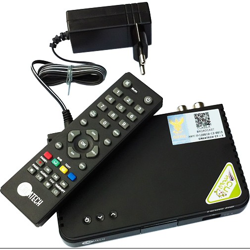 กล่องดิจิตอลทีวี Createch CT-1 Digital TV รองรับ หนวดกุ้ง/เสารับสัญญาณ ...
